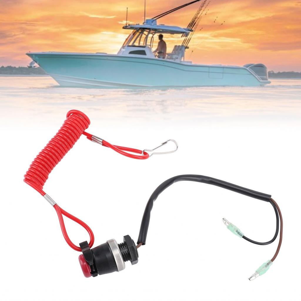 Shopp Boat Stop Switch Connector Lanyard Easy Installation Outboard and ...