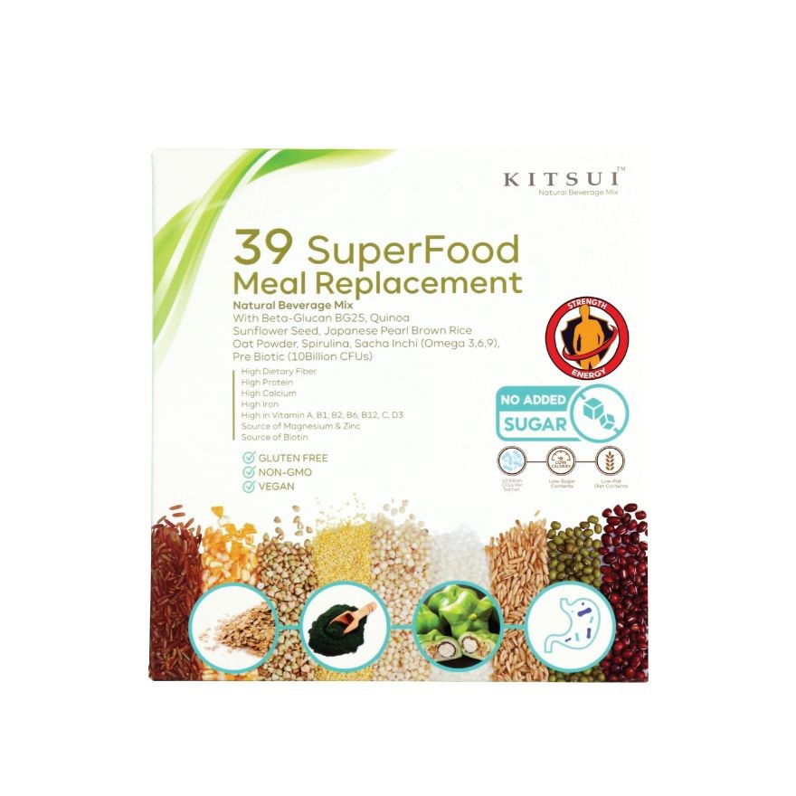 KITSUI 39 SuperFood Meal Replacment 15sX30g | Shopee Malaysia