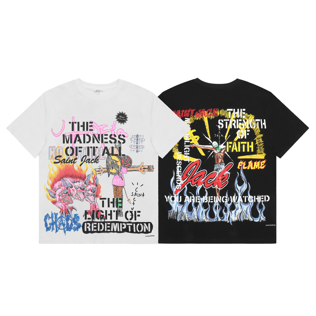 Travis Scott Utopia St Michael Utopia Co-Branded 3A Short Sleeve ...