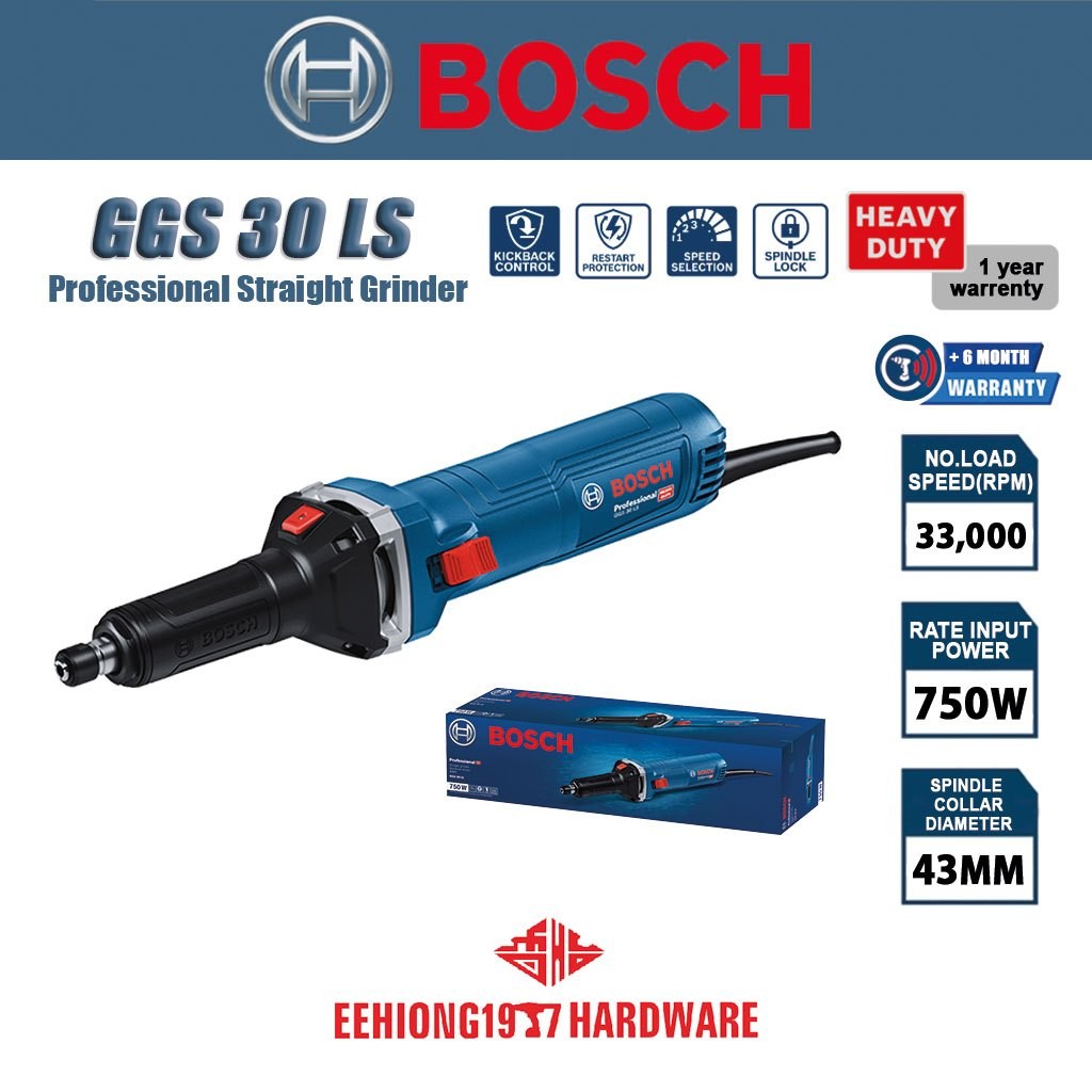 BOSCH GGS 30 LS Professional Straight Grinder Die Grinder Grinding ...