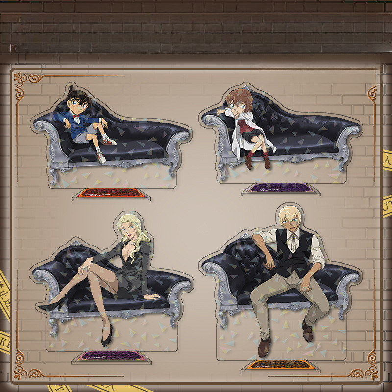 Detective Conan Long Sofa-Shape Prismatic Glass Laser Standee Anime ...