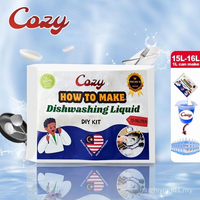 Cozy Dishwashing Liquid DIY KIT (15 - 16Liter)/ Make your own SABUN ...