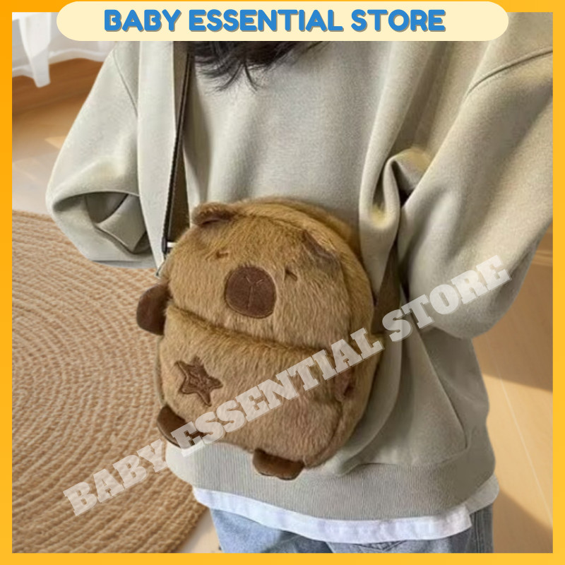 LOCAL!! Cute Plushie Capybara Sling Bag Children Crossbody Bags Plush ...
