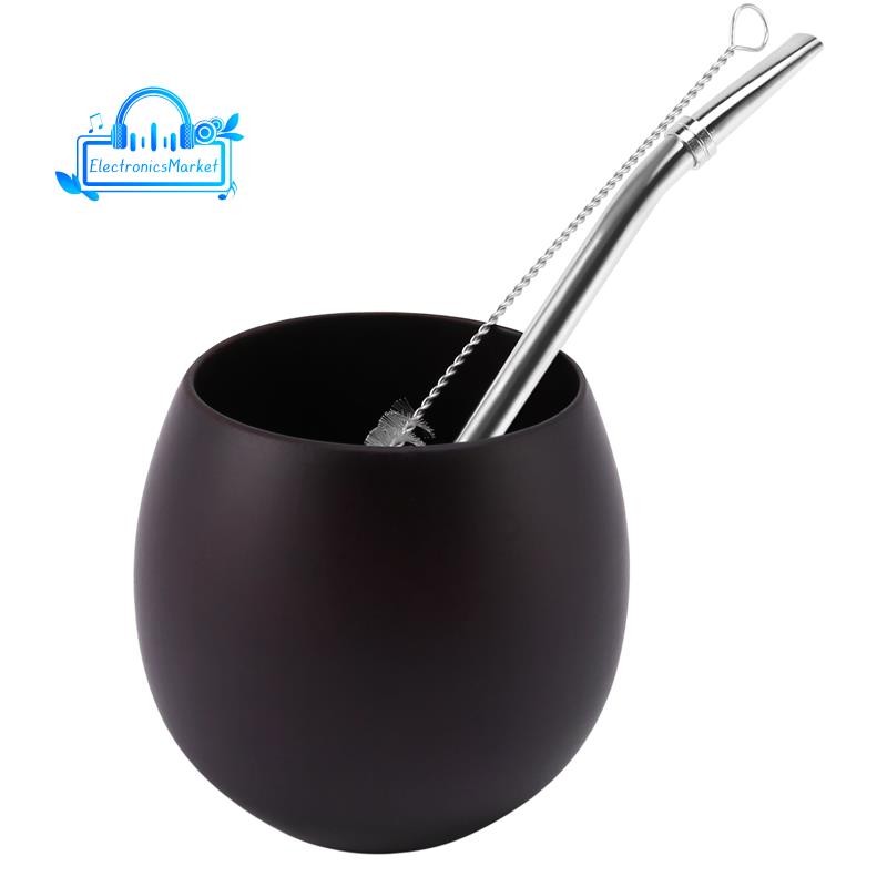 Wooden Yerba Gourd Mate Tea Set Handmade Natural Wood Coffee Water Mate ...