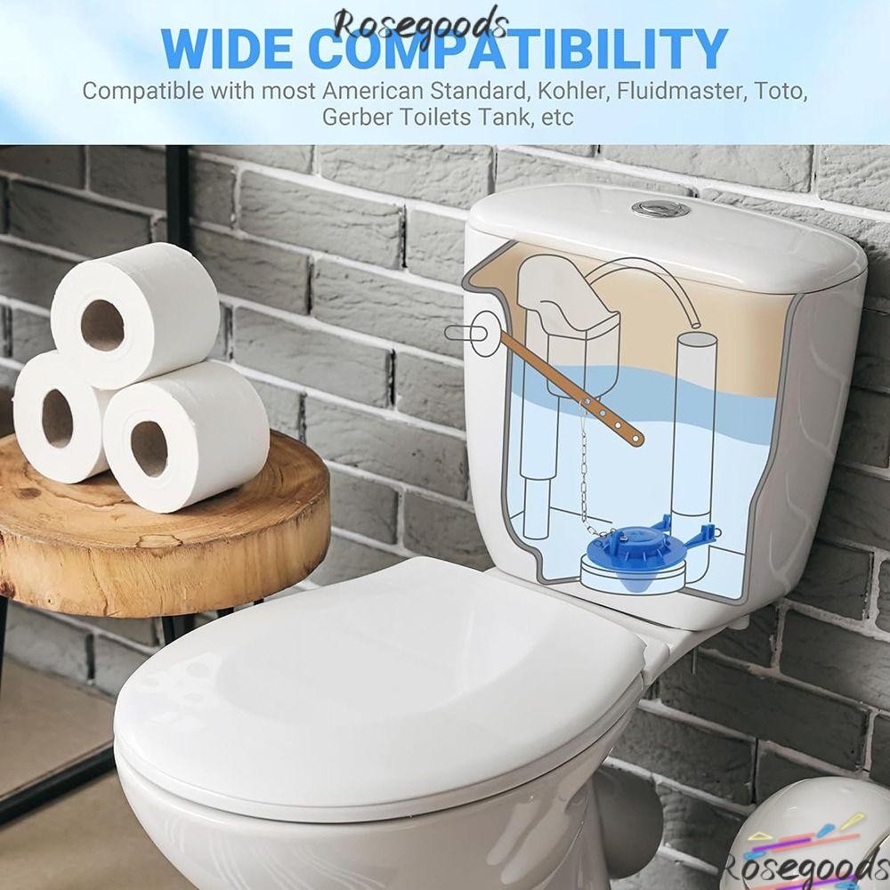ROSEGOODS Flush Valve Flapper, Rubber Plug Universal Toilet Flapper ...