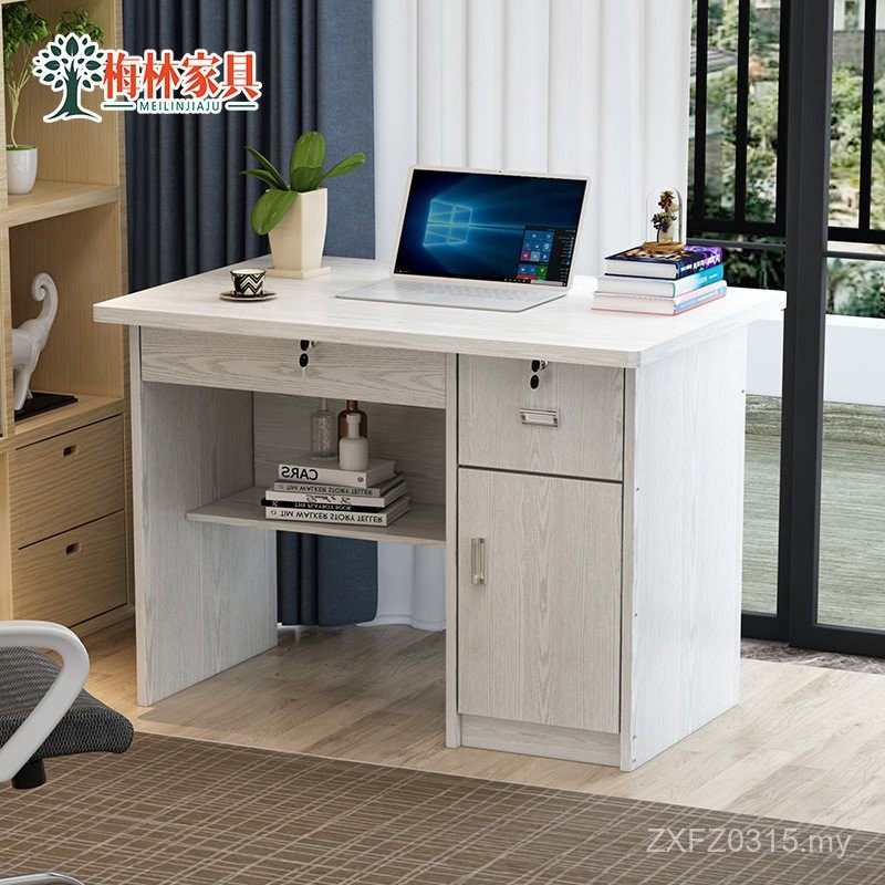 With Drawer 1 Small Apartment Writing Desk Mini Lock Writing Desk Home ...