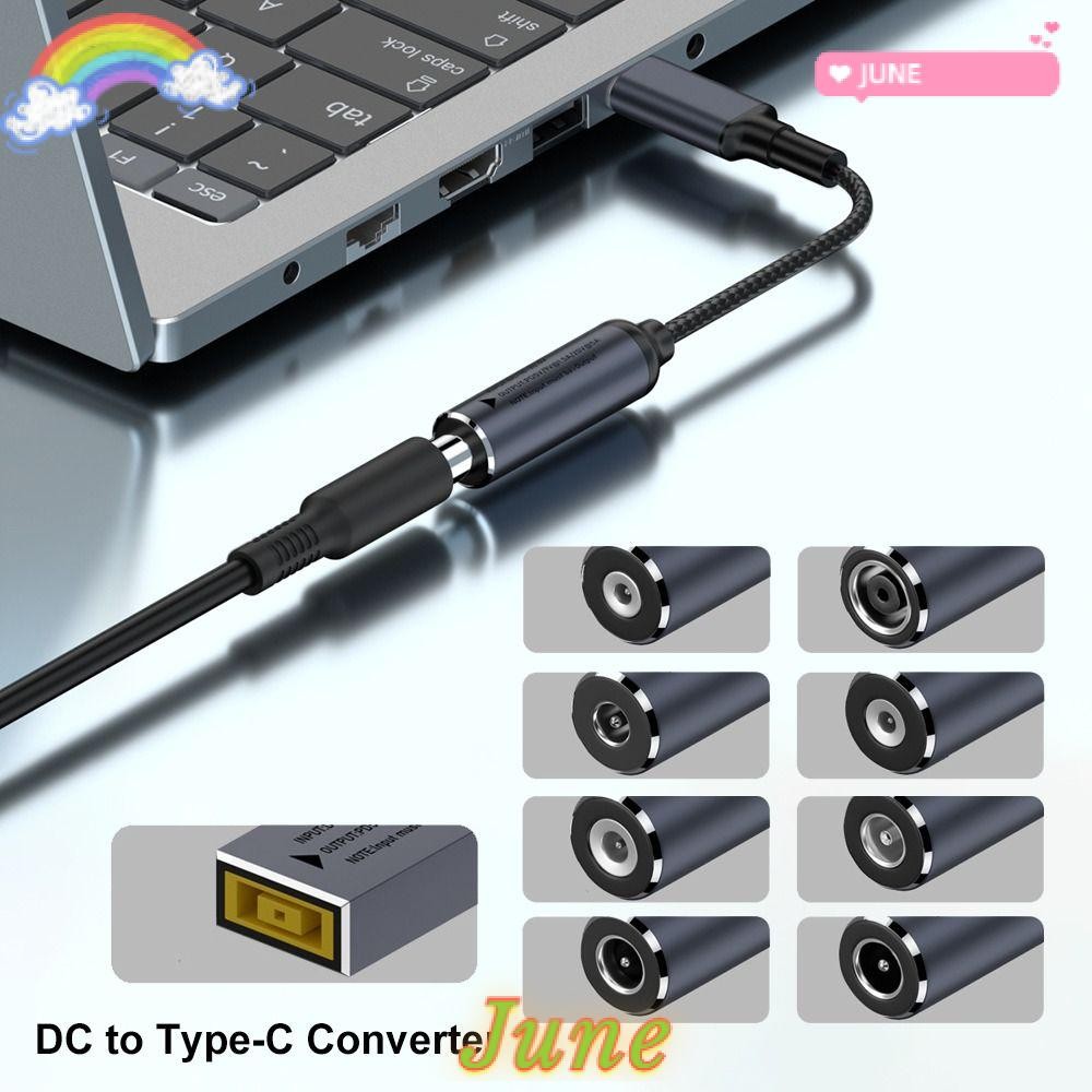 JUNE1 Laptop Charging Cable, 5/9/20V Square Mouth DC to Type C ...