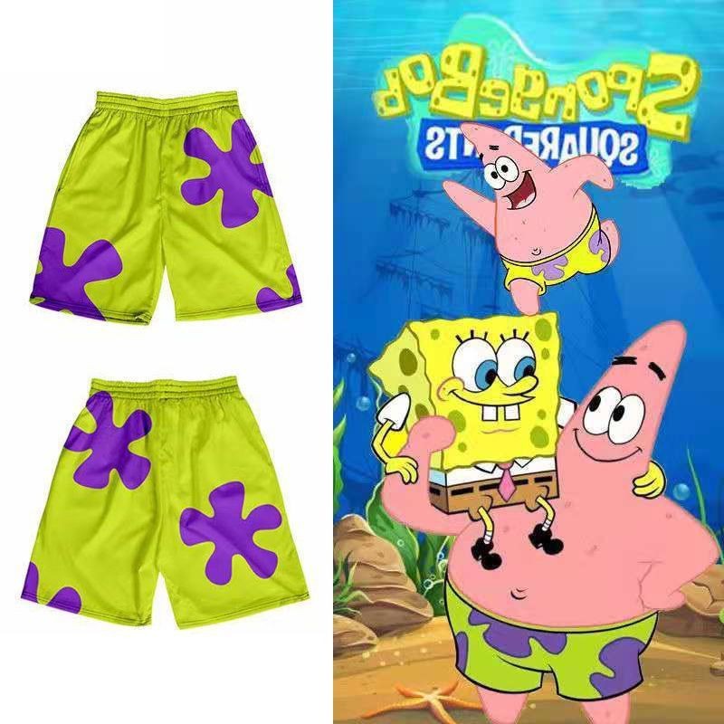 Pai Daxing Short-Sleeved SpongeBob SquarePants Couple Shorts Student ...
