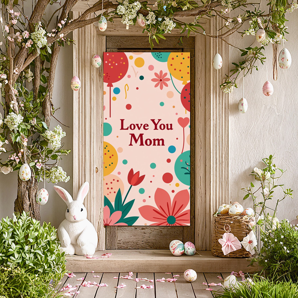 Love You Mom Backdrop Happy Mother's Day Photography Backdrop Thanks ...