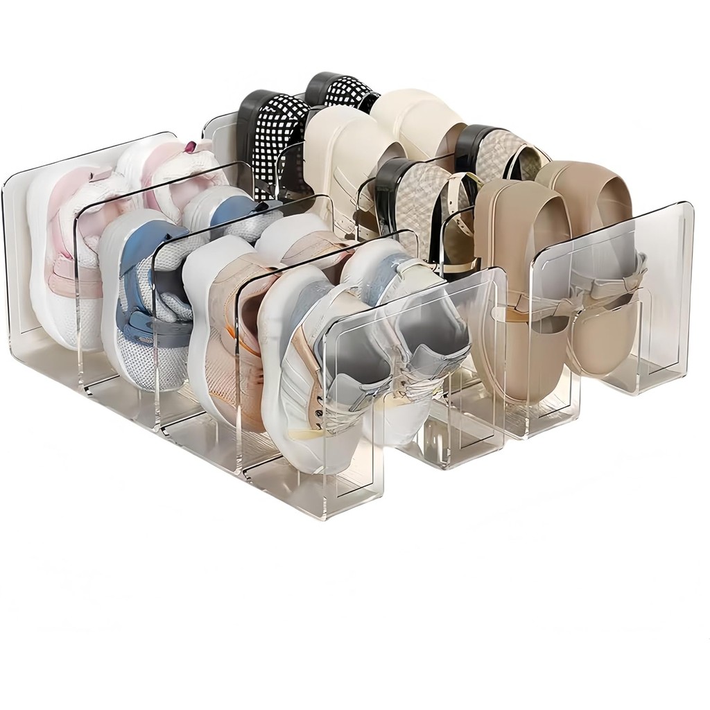 Acrylic Transparent Simple Shoe Rack - Shoe Box Storage Container With ...