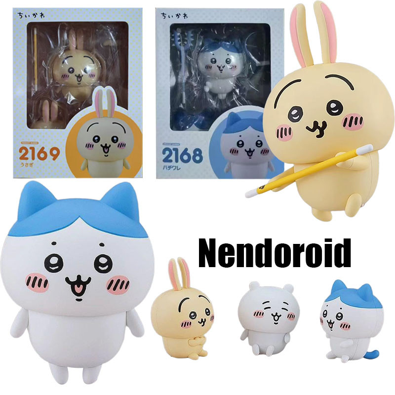 Chiikawa Usagi Hachiware Nendoroid Action Figure 2168# Hachiware 2169# Usagi Q Version Nendoroid ...