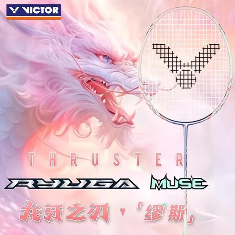 VICTOR THRUSTER K RYUGA MUSE Badminton RACQUET (5U) TK-RYUGA MUSE Offensive Racket Glow Pink ...