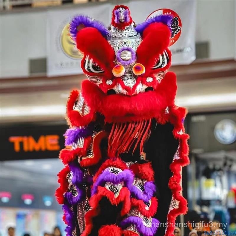Lion Dance Props Full Set Lion Dance Set Crane Village Performance Lion ...