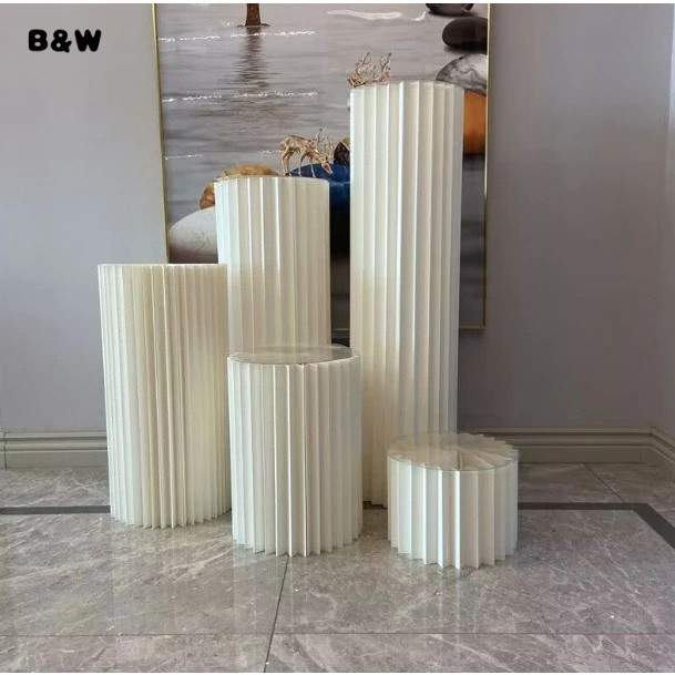 Wedding folding column dessert table paper Roman column folding column ...