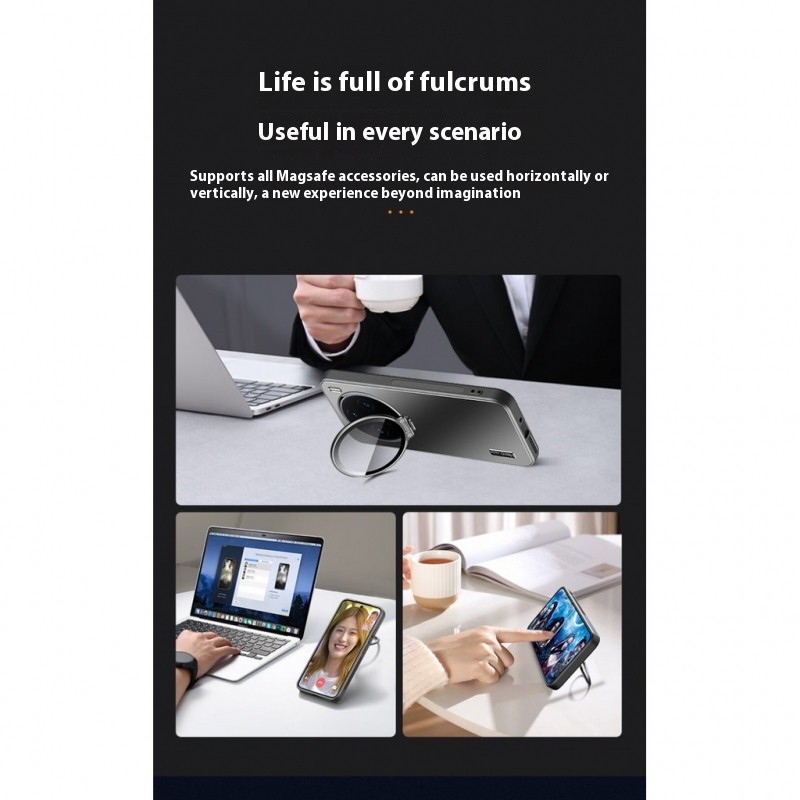 Luxury Matte Metal Invisible Lens Camera Holder Phone Case For Vivo X200 Ultra X200 Pro Mini ...