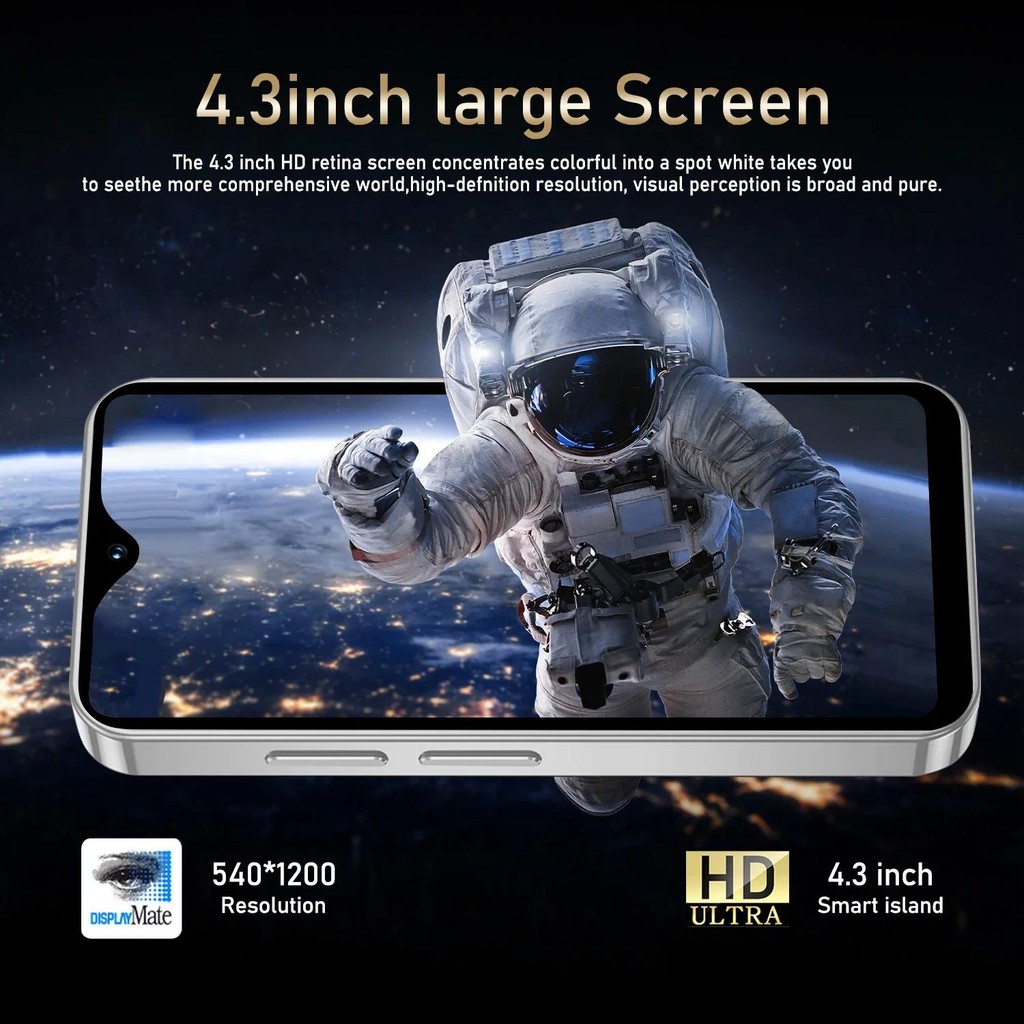 SOYES XS18 Pro Max Mini Smartphone 4.3Inch 2GB RAM+16GB ROM 4G Network ...