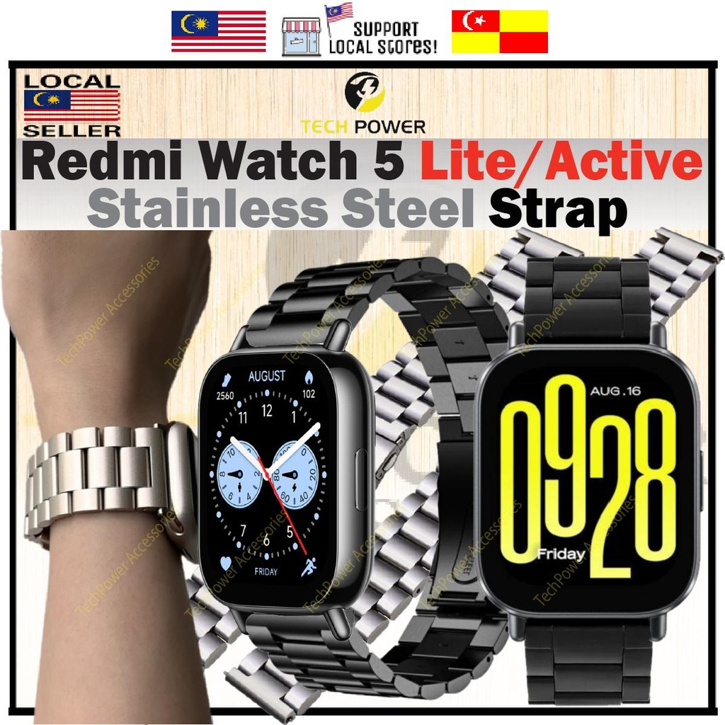 Xiaomi Redmi Watch 5 Lite /5 Active Strap Stainless Steel Strap ,Tali ...