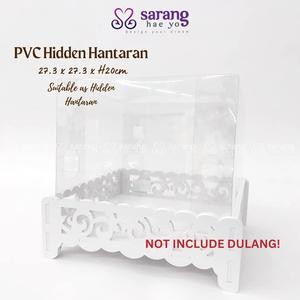 PVC Hidden Hantaran Decor Square Transparent Wedding Cake Hidden Box ...