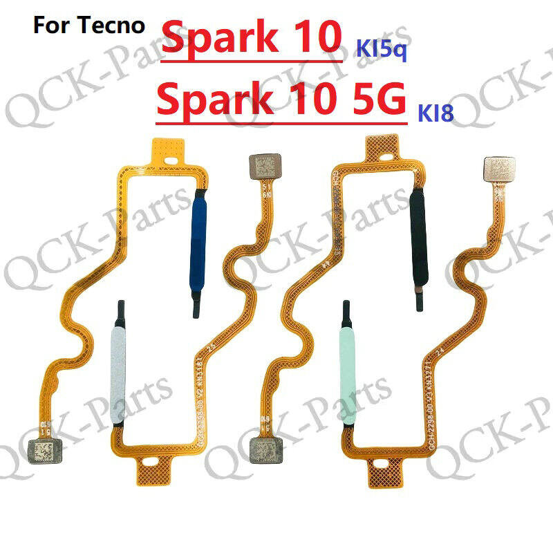 Fingerprint print Sensor For Tecno Spark 10 4G 5G KI5q KI8 Home Button ...