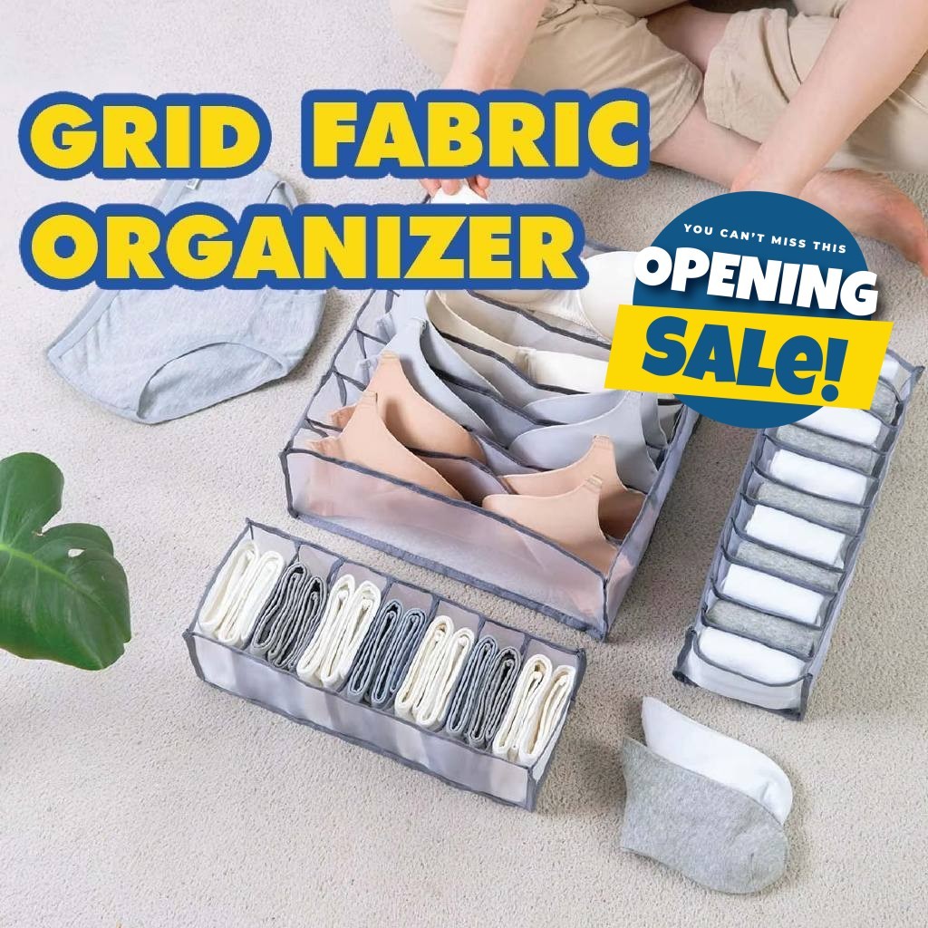 Kakideco Grids Underwear Tudung Clothes Organiser Box Stackable ...
