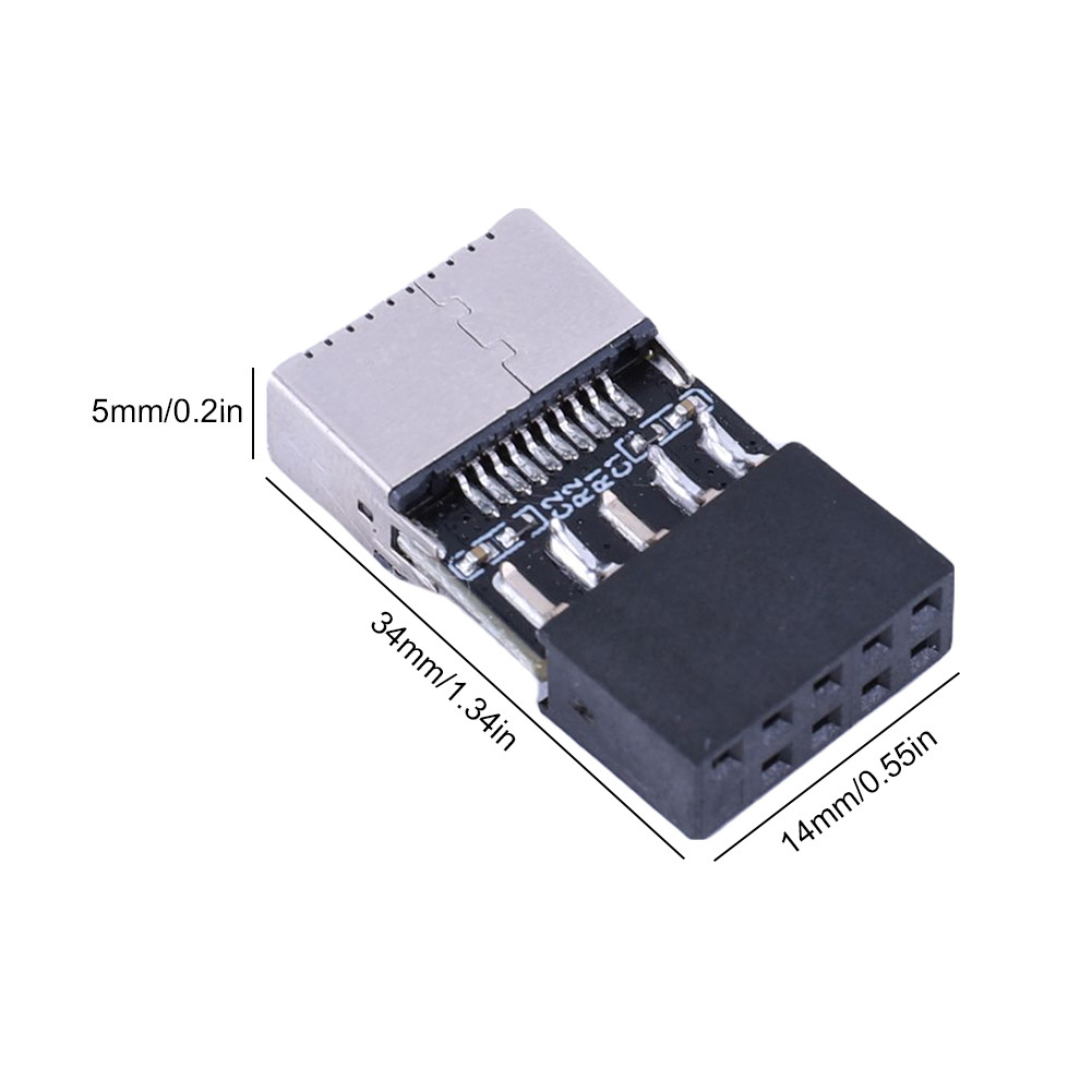 Motherboard USB2.0 9Pin to TYPE-E Female Adapter TYPE-C Socket USB 2.0 ...