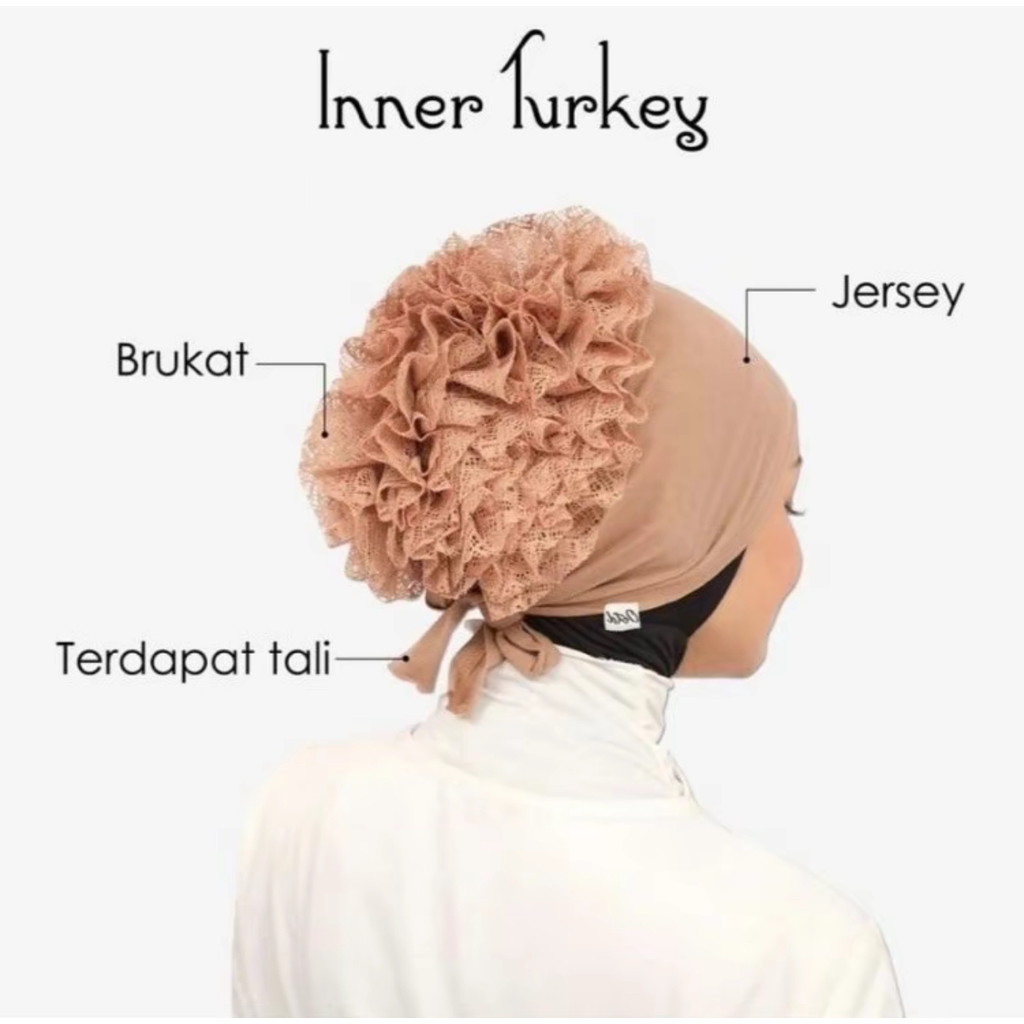 Ciput Inner Bun Bun Turkish Brukat Back Strap Inside Turkish Jellyfish ...