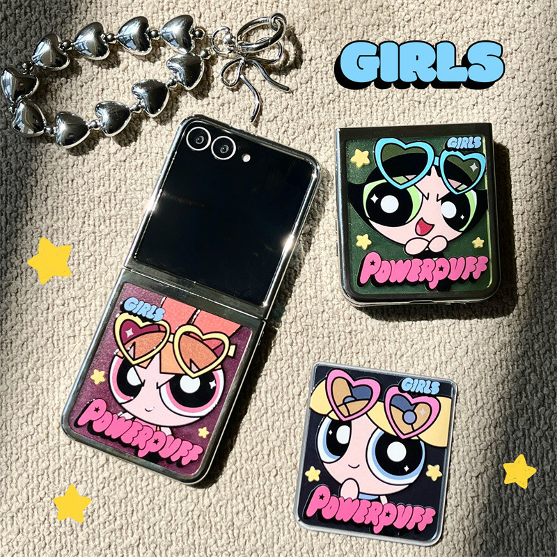 Cartoon The Powerpuff Girls Mirror Bracelet Phone Case For Samsung ...