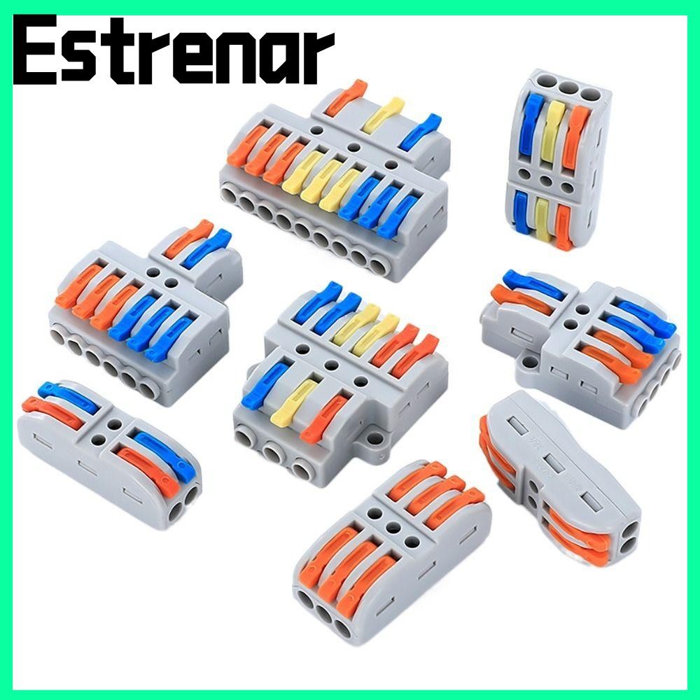 ESTRENAR Quick Terminal Block, Universal Compact Mini Wire Connector ...