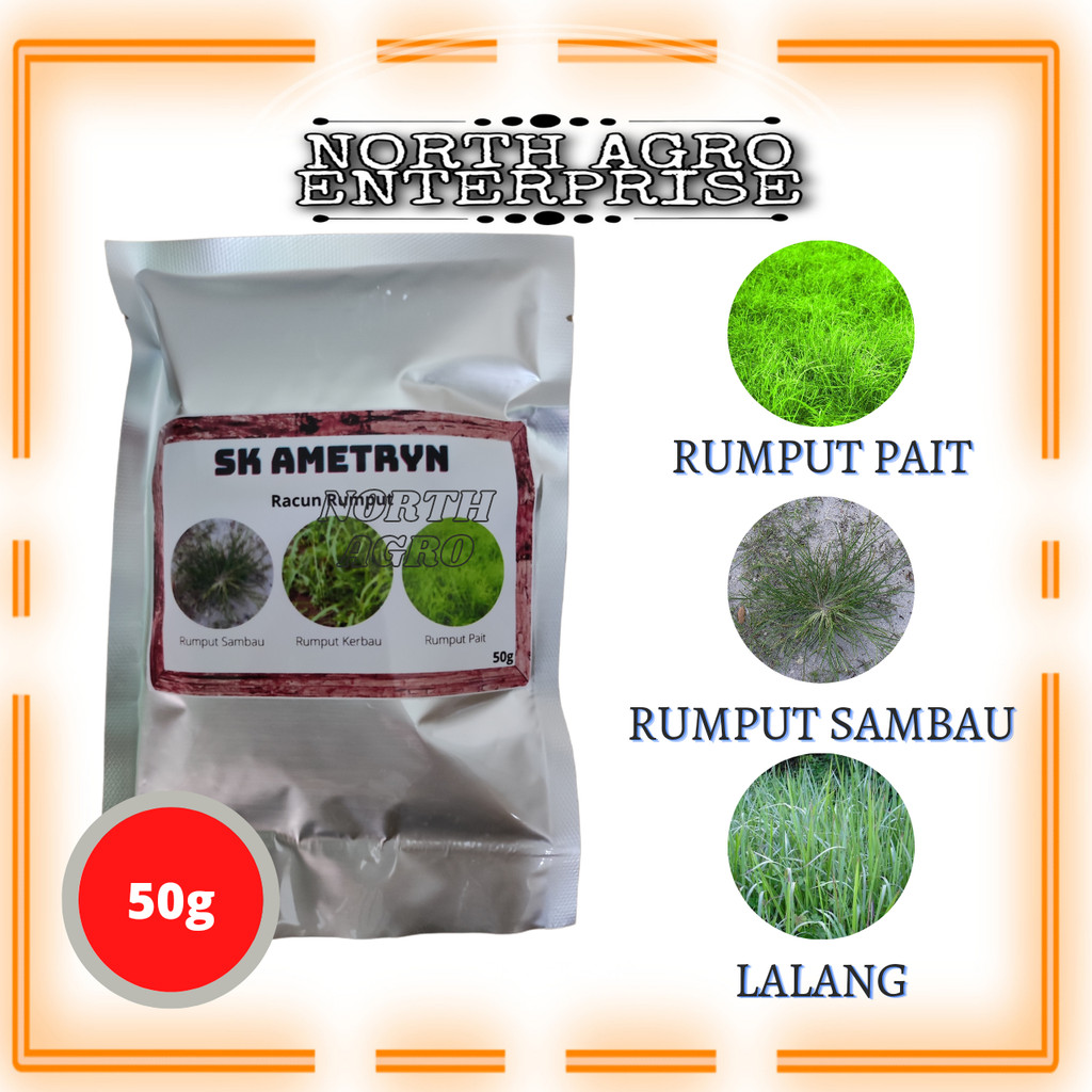 SK Ametryn 80WG Racun Rumput Sambau Degil & Lalang | Ubat Rumput Serbuk ...