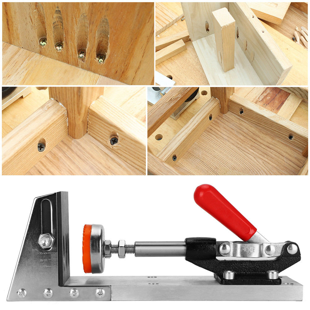 Yohooo Woodworking Inclined Pocket Hole Drilling Guide Clamp With ...