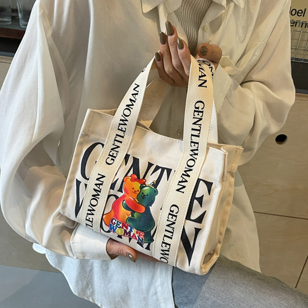 BBD Women's Mini Canvas Tote Bag Sling Crossbody Bag BG1049 | Shopee ...