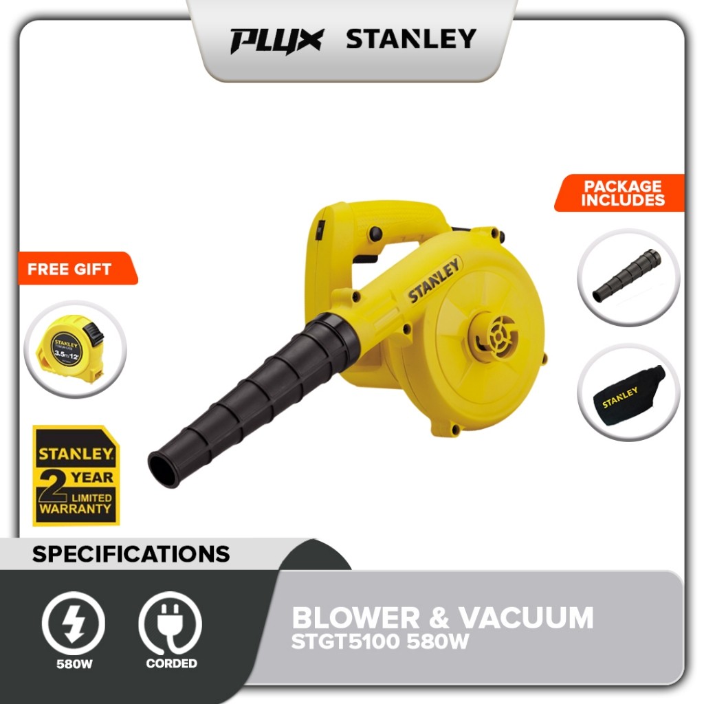 STANLEY STPT600-B1 600W Variable Speed Blower/Vacuum STPT600 | Shopee ...