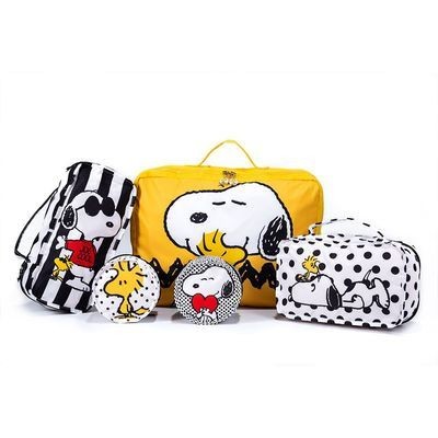 Ins Style Japanese Snoopy Storage Bag 5-Piece Set Cartoon Waterproof ...