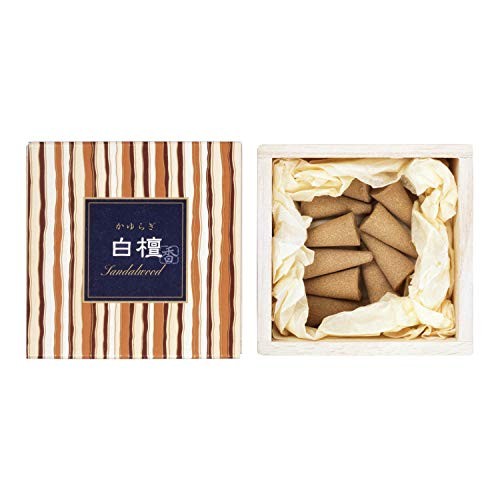 [direct from japan] Kayuragi Sandalwood Cone 12 pieces with Incense ...