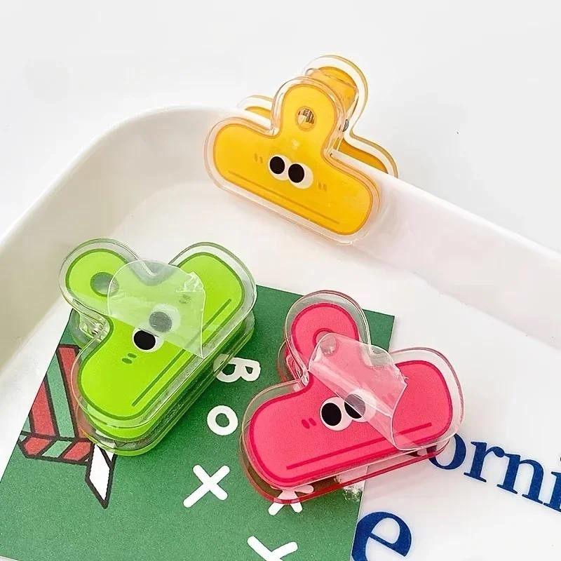 Ins Style Cartoon Cute Small Eye Clip Document Paper File Clamp Storage ...