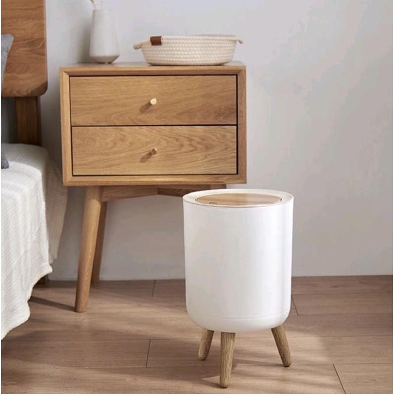 Manual Dustbin Aesthetic 7L & 2L - Muji Style Tong Sampah Modern ...