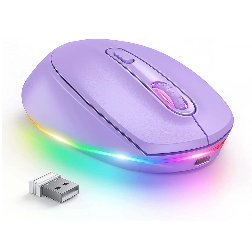 Wireless Mouse Rechargeable Mouse for Laptop Small Cordless Mice with ...