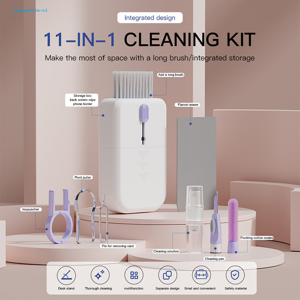 Keyboard Cleaning Kit Portable Electronics Cleaner Portable 11 in 1 ...