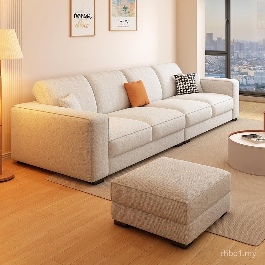 Gis Furniture Cat Calar Kulit Kapas Linen Fabrik Sofa untuk Ruang Tamu ...