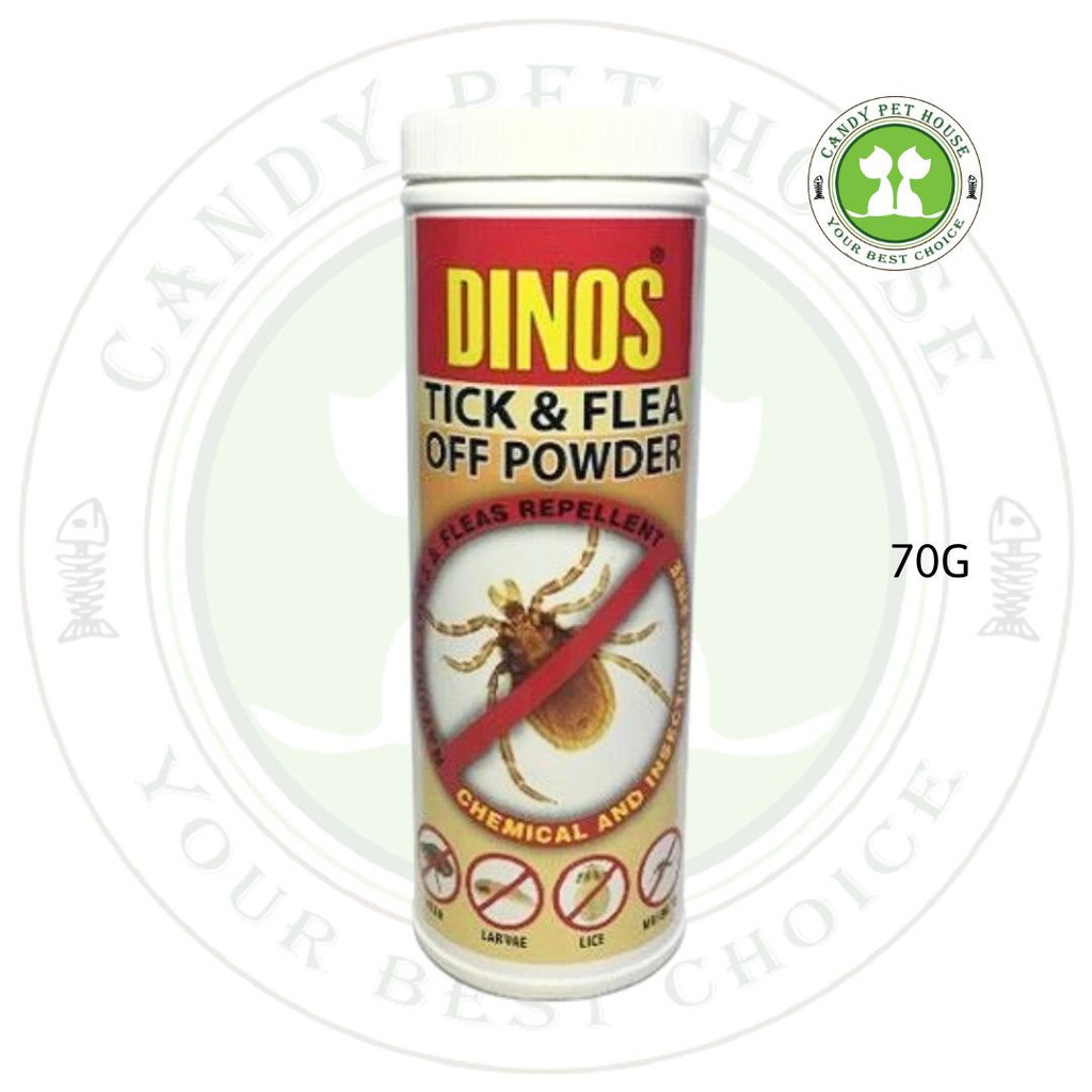 Dinos Tick & Flea Off Powder for Pets - 70g | Shopee Malaysia