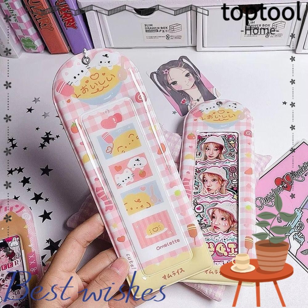 TOPTOOL Photocard Holder, PVC Transparent Card , Portable Cute Kawaii Campus Card Bag | Shopee ...