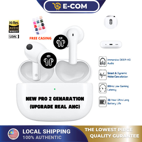 Pro2 Series ANC Bluetooth Earphone Sport Wireless Headset Gaming Earbud ...