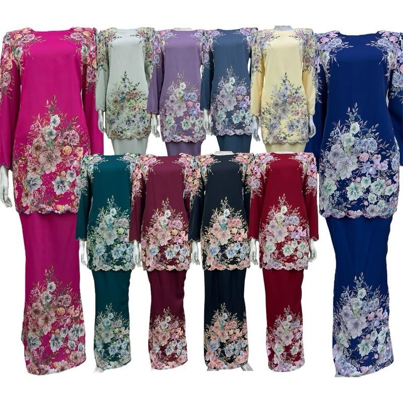 L00176 Catalina Kurung Moden Batik Style Kain Duyung ( Size:38-52) | Shopee Malaysia