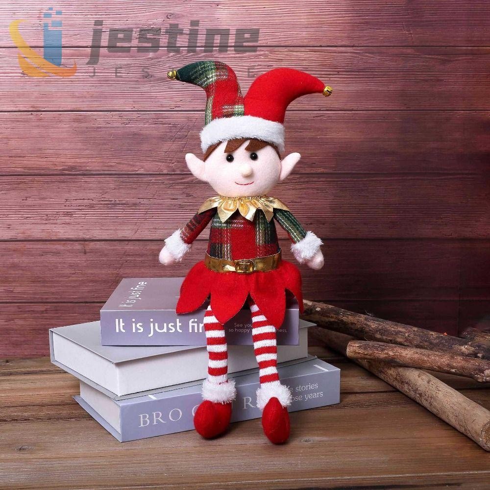 JESTINE Christmas Long Legs Elf Doll, Large Cute Plush Elf Doll ...