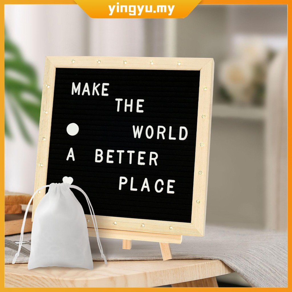 Felt Letter Board 10 inch Changeable Felt Message Board with 340 ...