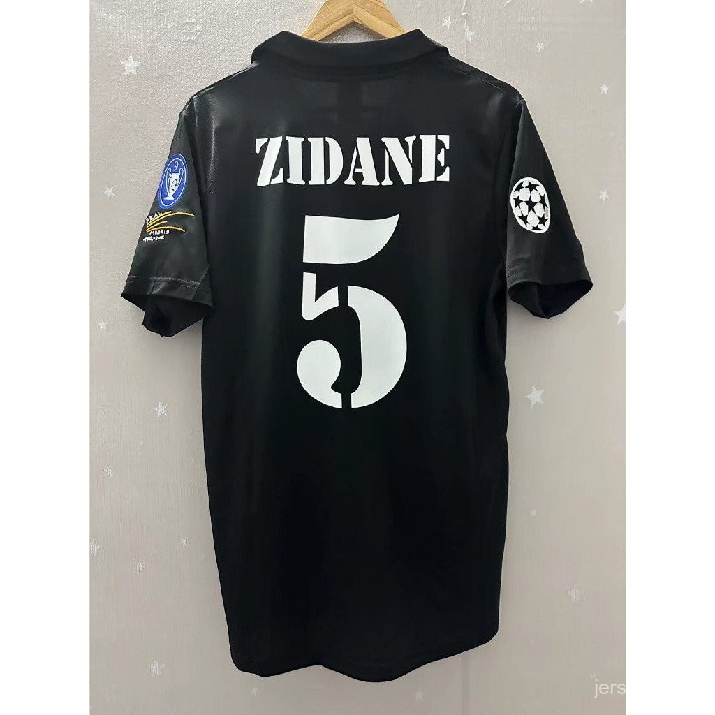 02-03 Real Madrid RONALDO ZIDANE customized high quality Retro visitor ...