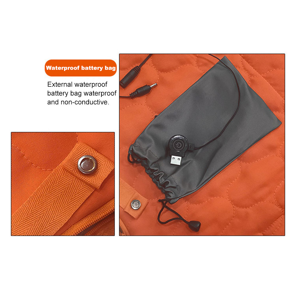 5 Zone USB Heating Sleeping Mat Adjustable Outdoor Camping Electric ...