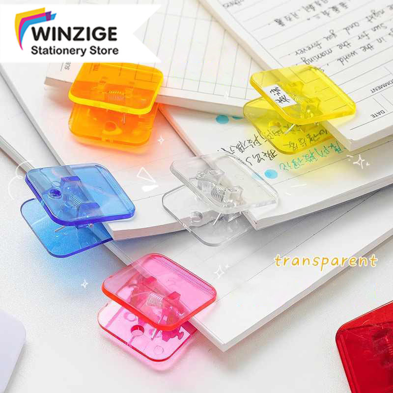 Winzige 5pcs Paper Clip Transparent Paper Clip Book Clip Square Paper ...