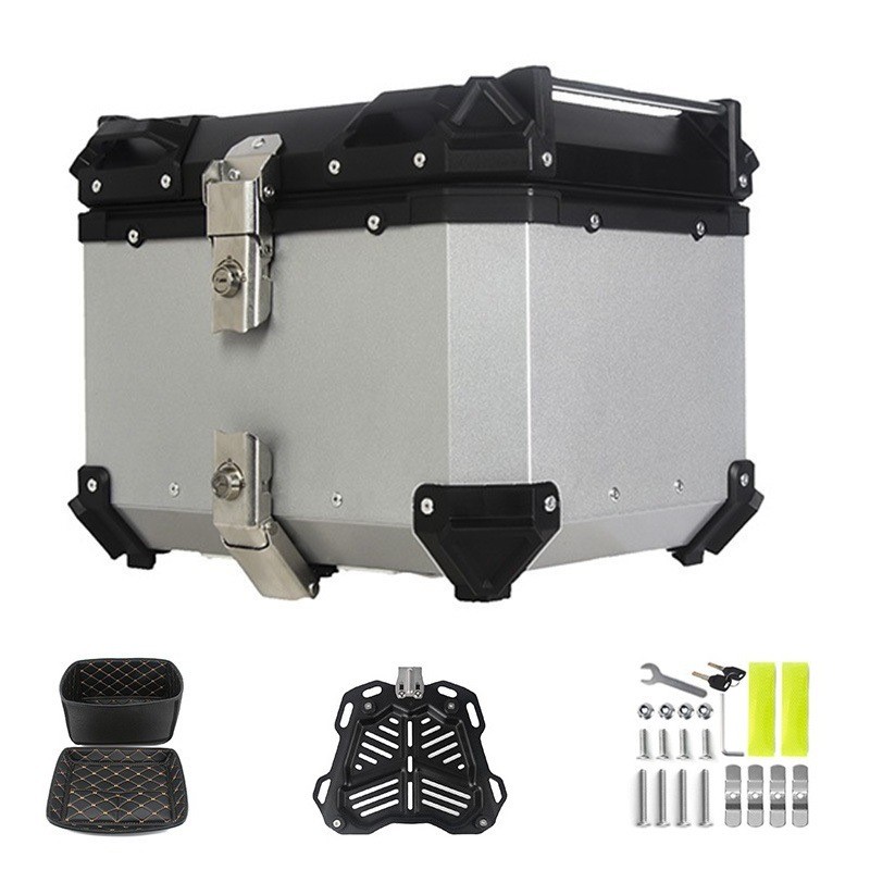 Quick Release Motorcycle Tail Box 28L45L55L65L80L100L Aluminum Alloy ...