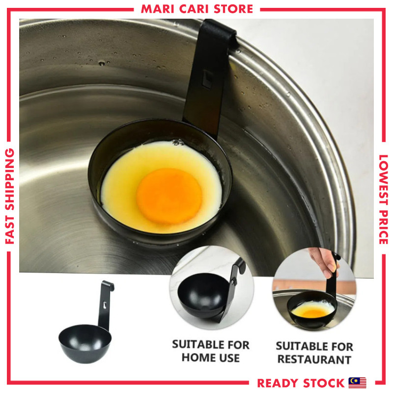 Hanging Stainless Steel Poached Egg Mould with Hook Egg Boiling Bowl ...
